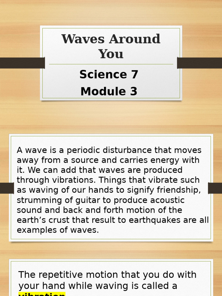 Types and Properties of Waves | PDF | Waves | Wavelength