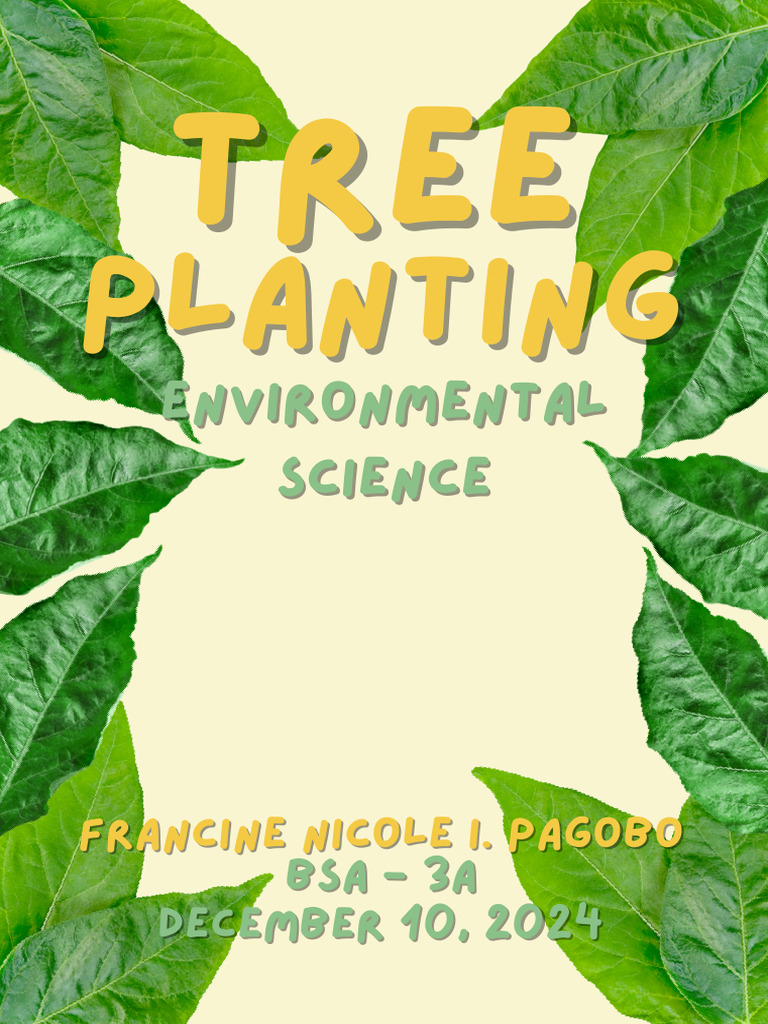 ENVISCI TREE PLANTING - PDF 2 | PDF | Climate Change | Sustainability