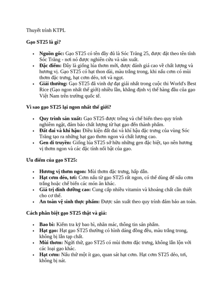 Thuyết trình KTPL | PDF