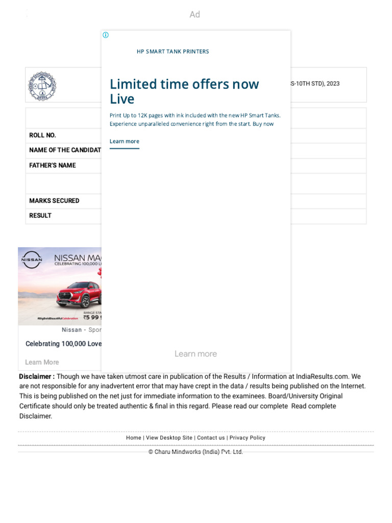 2ND SINGLE SUBJECT EXAMINATION IN ODIA - URDU (CLASS-10TH STD), 2023 ...