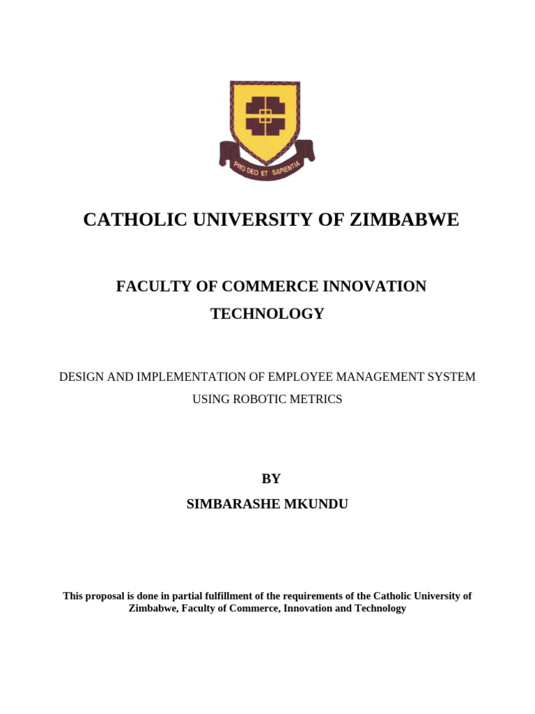 r211891h full project Simbarashe A Mkundu_090639 | PDF | Motivation ...