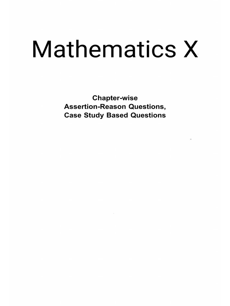Maths 10 ARQ and CBQ | PDF