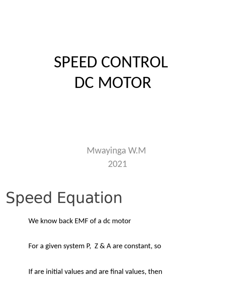 Control of DC Machines-1 | PDF | Torque | Power (Physics)