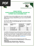 ZIMRA 2025 Tax Return Deadlines | PDF