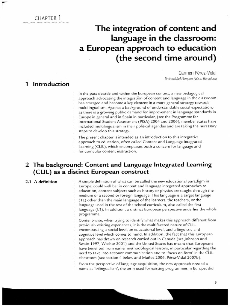 AEC 3 Chapter 1 Emmas book - Pérez-Vidal-REDUC | PDF