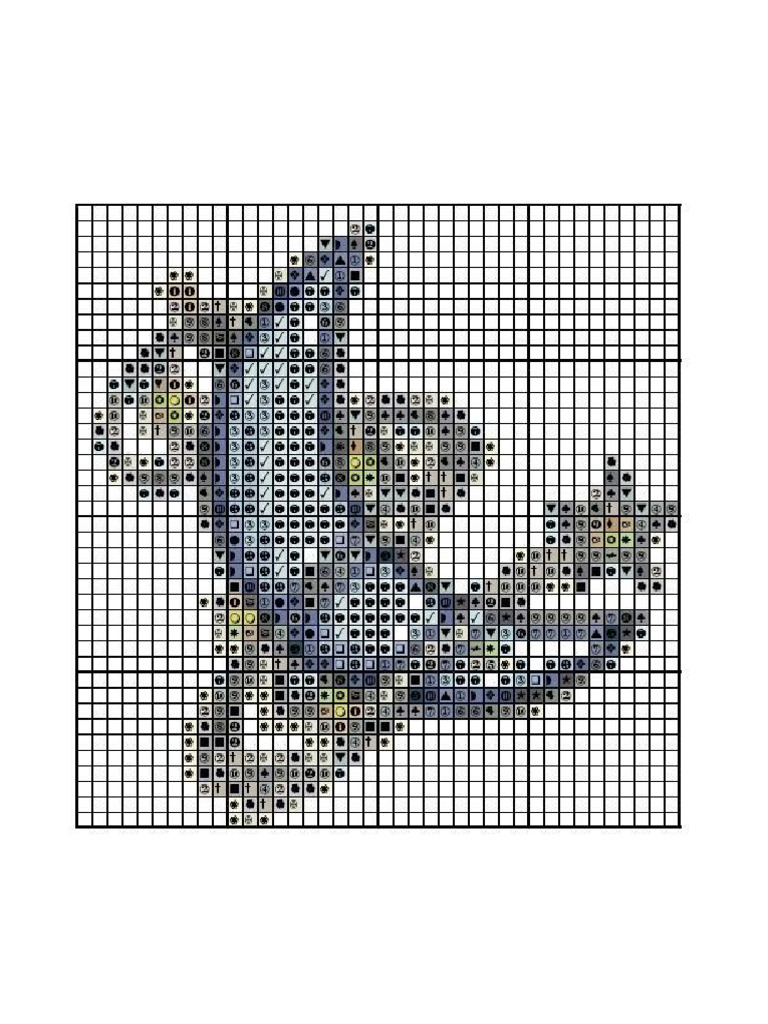 Swirly Moon Cross Stitch Pattern | PDF