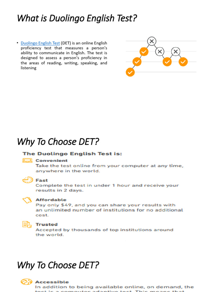 What is Duolingo English Test | PDF | Question | Sentence (Linguistics)