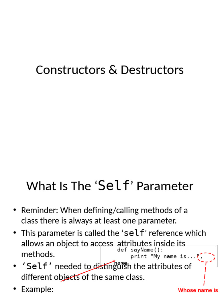 Lesson 02_Constructors & Destructors | PDF | Programming | Constructor ... Lesson 02_Constructors & Destructors | PDF | Programming | Constructor ...