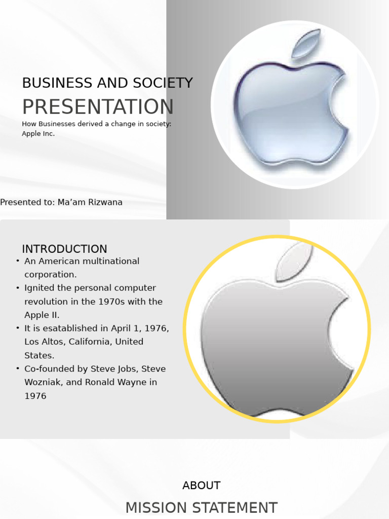 Apple Inc.-1 | PDF | Apple Inc. | I Work