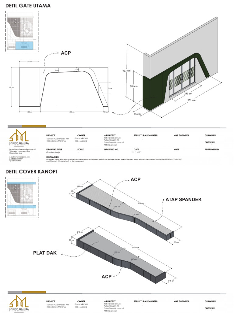 Detil Gambar Kerja LP Ma'arif NU | PDF