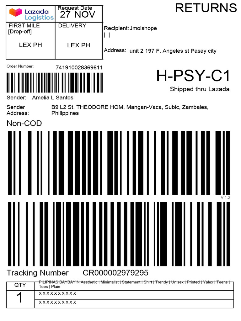 Return Label | PDF