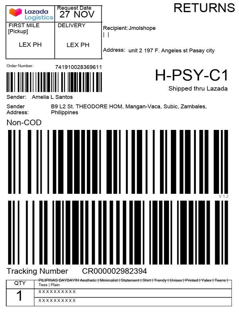 Return Label | PDF