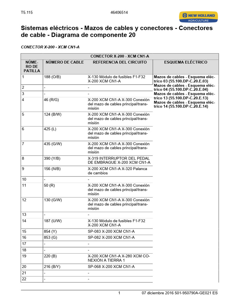 Diagrama Conector X-200 XCM CN1-A | PDF | Ingenieria Eléctrica ...