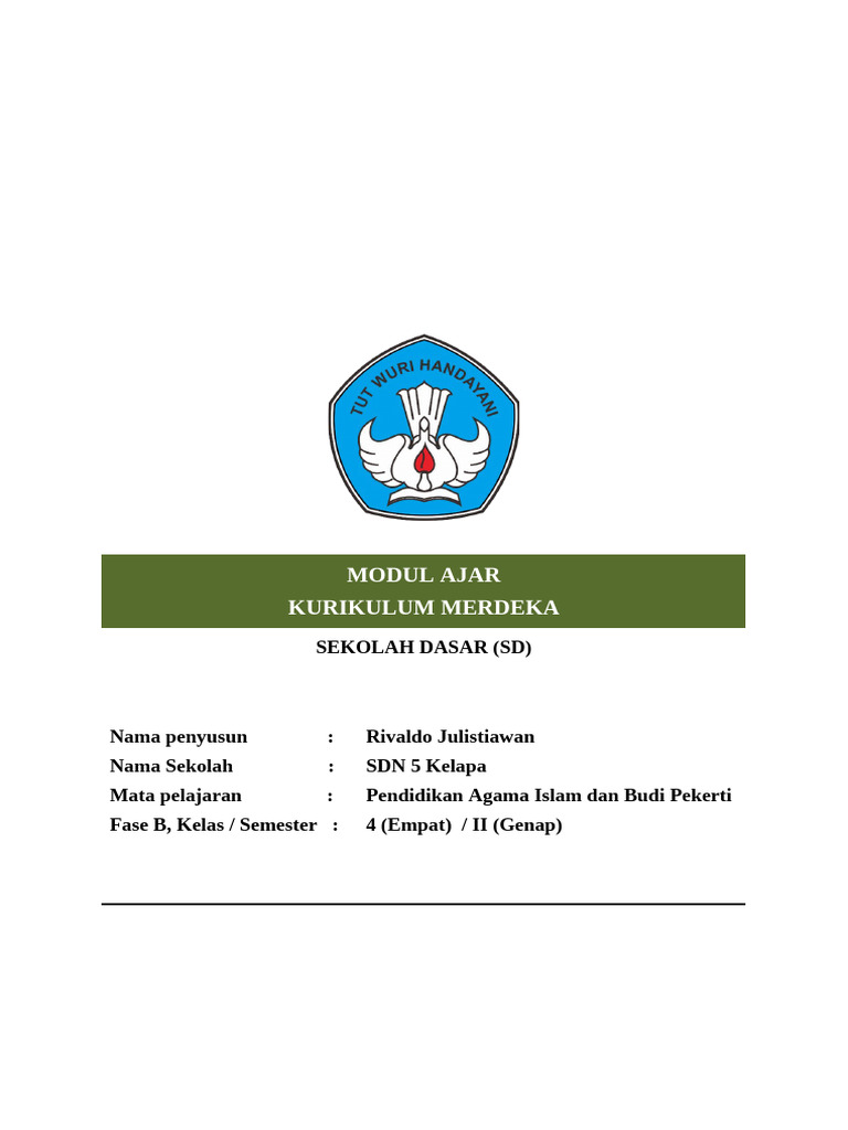 Modul Ajar KLS Iv | PDF