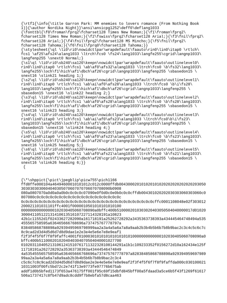 Garron Park - MM Enemies To Lovers Romance (From Nothing Book - Nordika Night - Anna's Archive | PDF