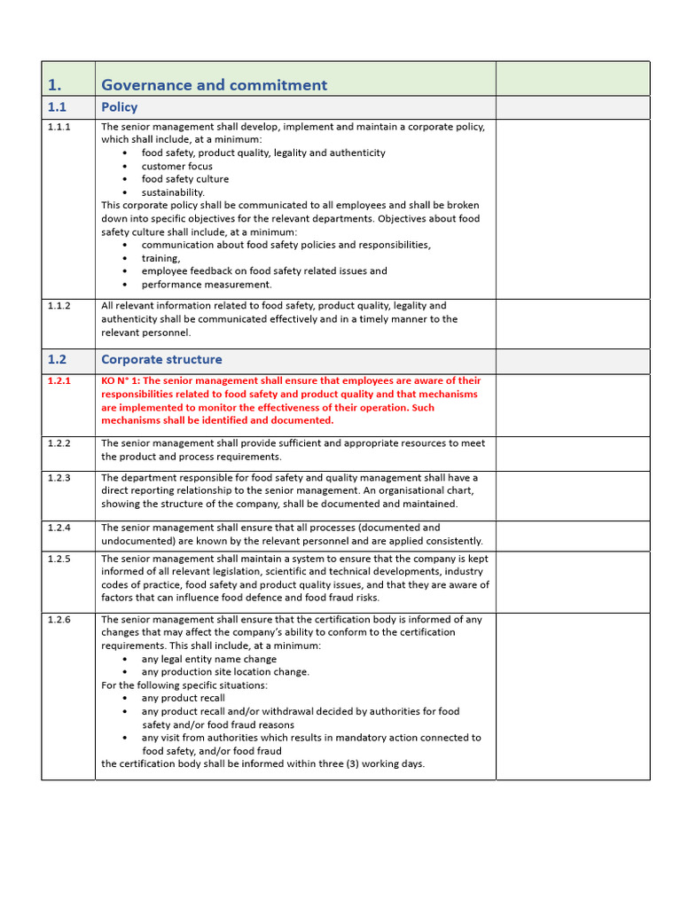 Check Ist Ifs Food 8 | PDF | Food Safety | Hazard Analysis And Critical ...