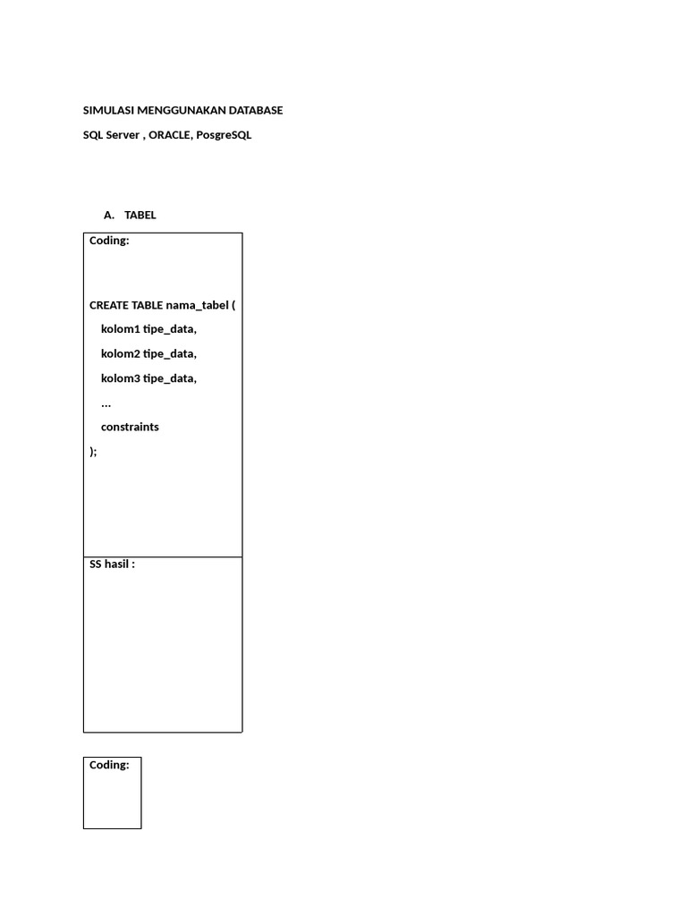 SIMULASI MENGGUNAKAN DATABASE | PDF SIMULASI MENGGUNAKAN DATABASE | PDF