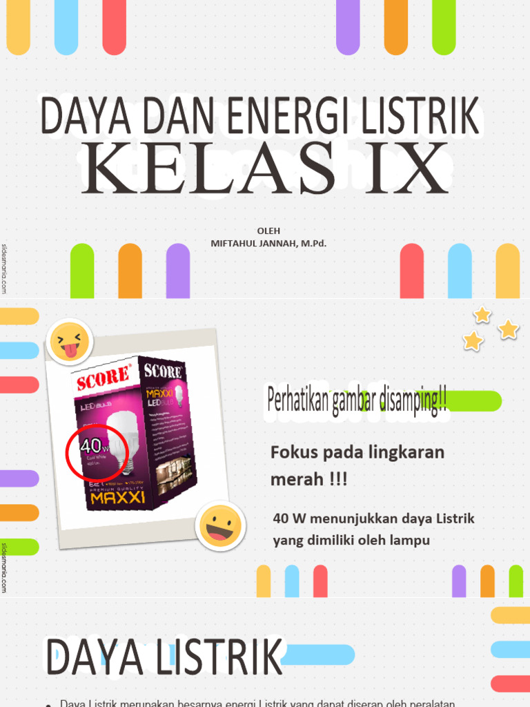 Daya Dan Energi Listrik | PDF