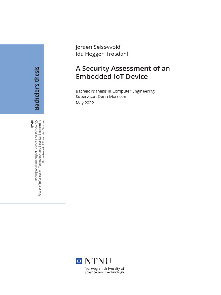 IoT Device Security Assessment | PDF | Security | Computer Security