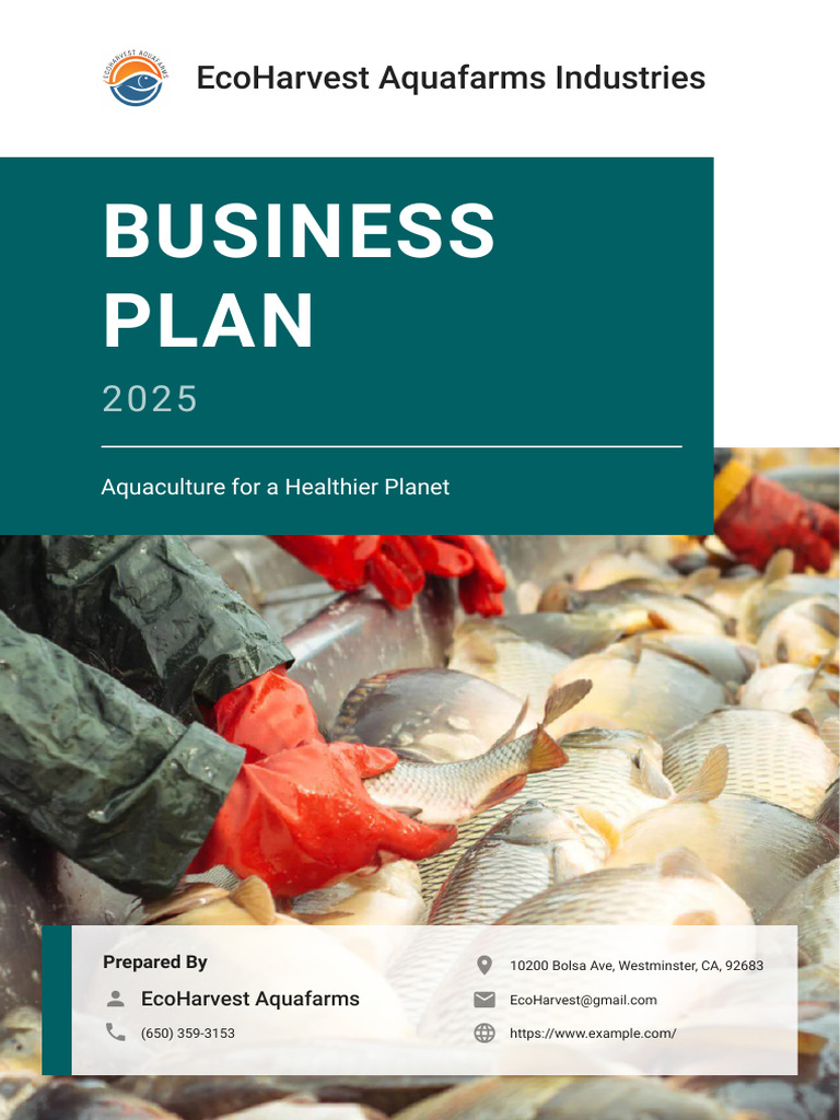 Sustainable Aquaculture Business Plan | PDF | Aquaculture | Sustainability