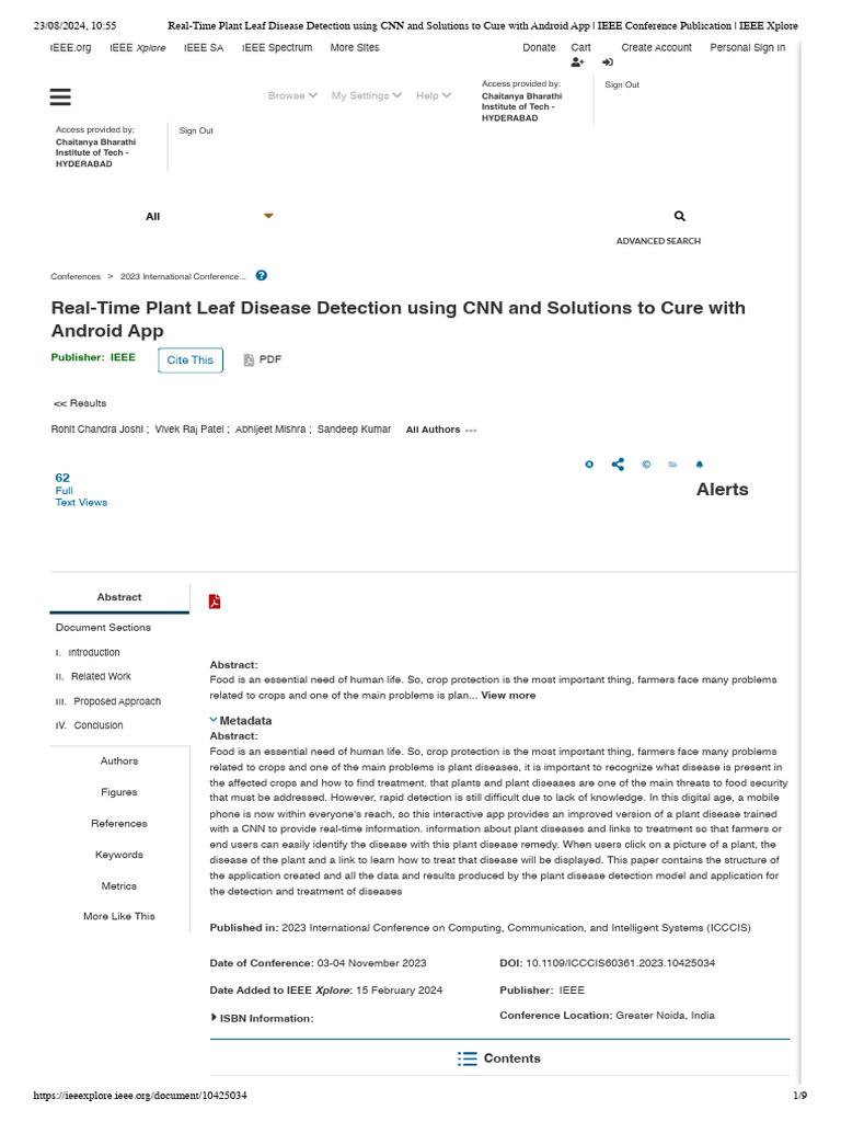 Real-Time Plant Leaf Disease Detection Using CNN and Solutions To Cure ...