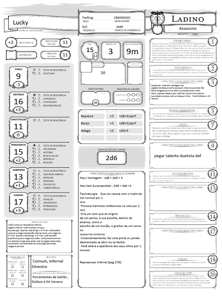 Ficha Leo Crow | PDF