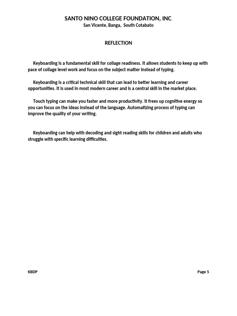 Reflection | PDF