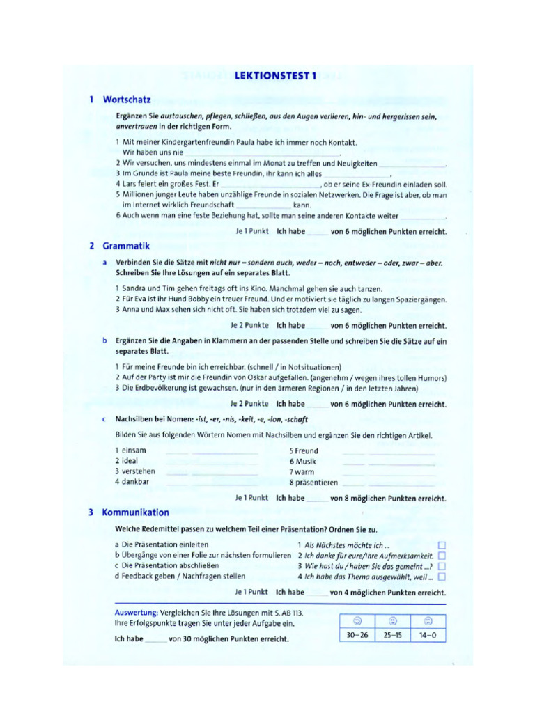 B2.1-Lektion 1 | PDF