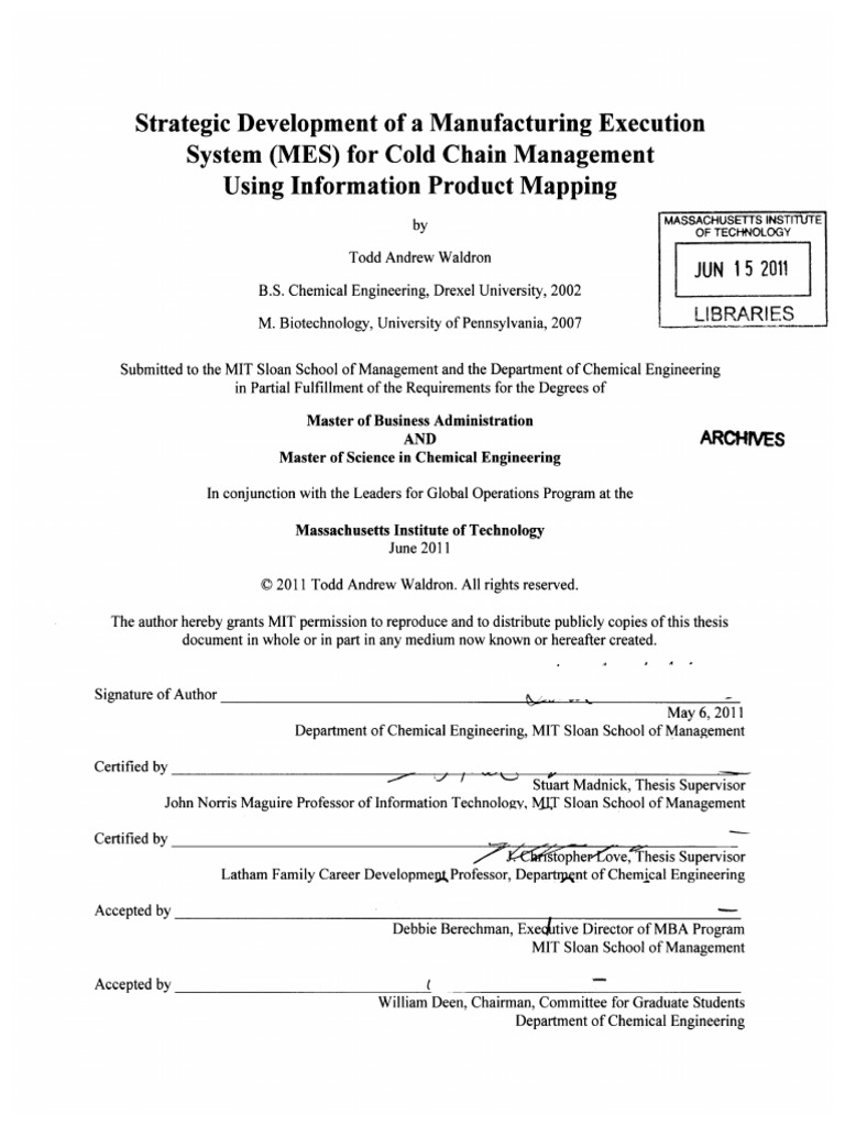 MES-MIT Project | PDF | Novartis | Vaccines