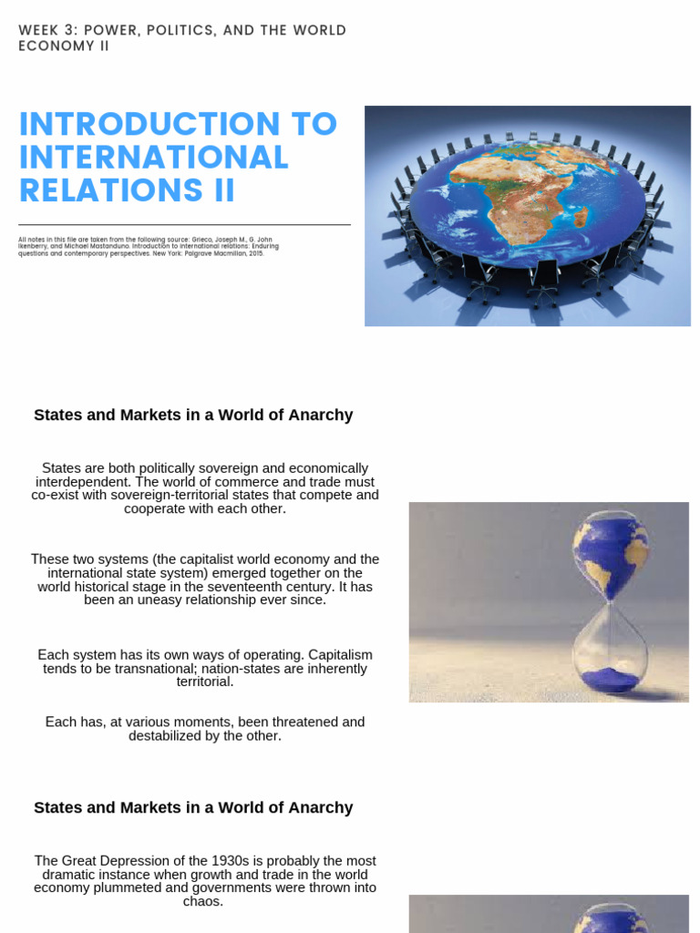 Power Dynamics in International Relations | PDF | Globalization | World ...
