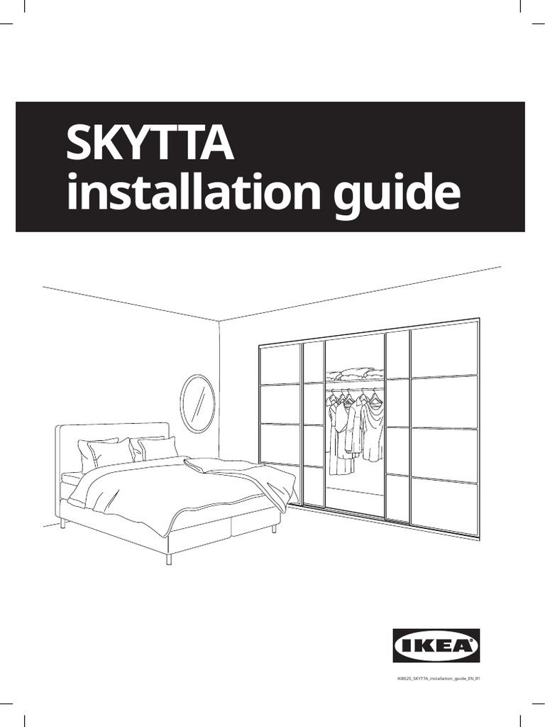Ikbe25 Skytta Installation Guide r1 e | PDF | Door | Wall
