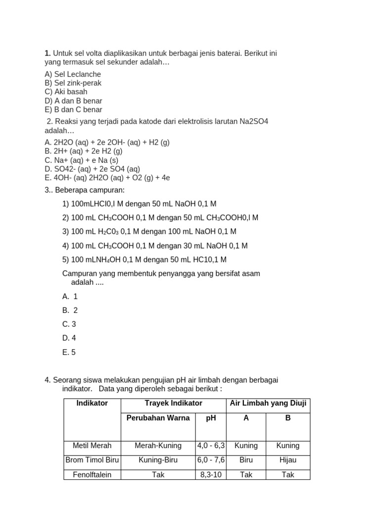 Contoh Soal SAS 2024 | PDF