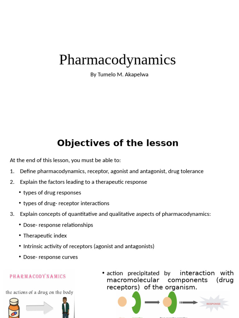 Understanding Pharmacodynamics Concepts | PDF | Receptor Antagonist ...