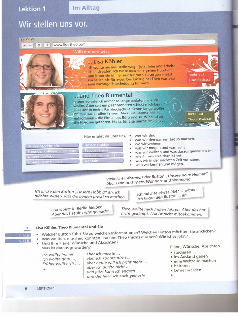 Alltag, Beruf 3 Lektion 1 | PDF