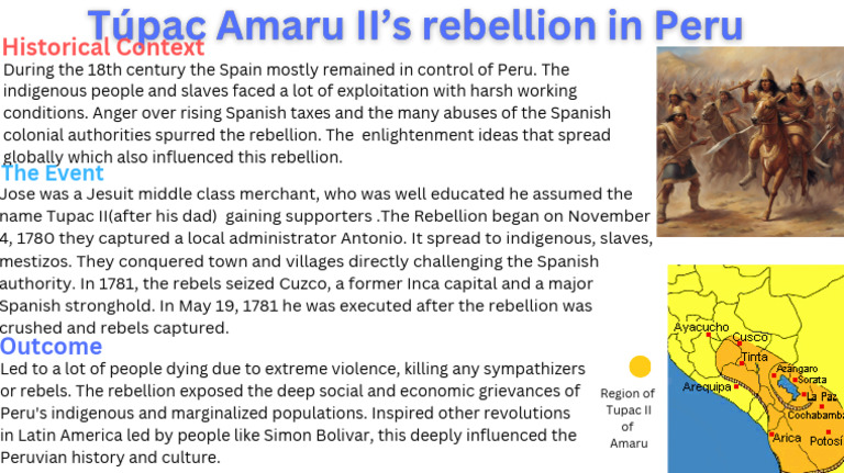 Túpac Amaru II’s rebellion in Peru | PDF