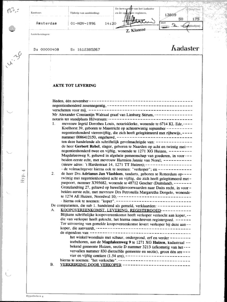 Bijlage 2 Bij Koopovereenkomst | PDF