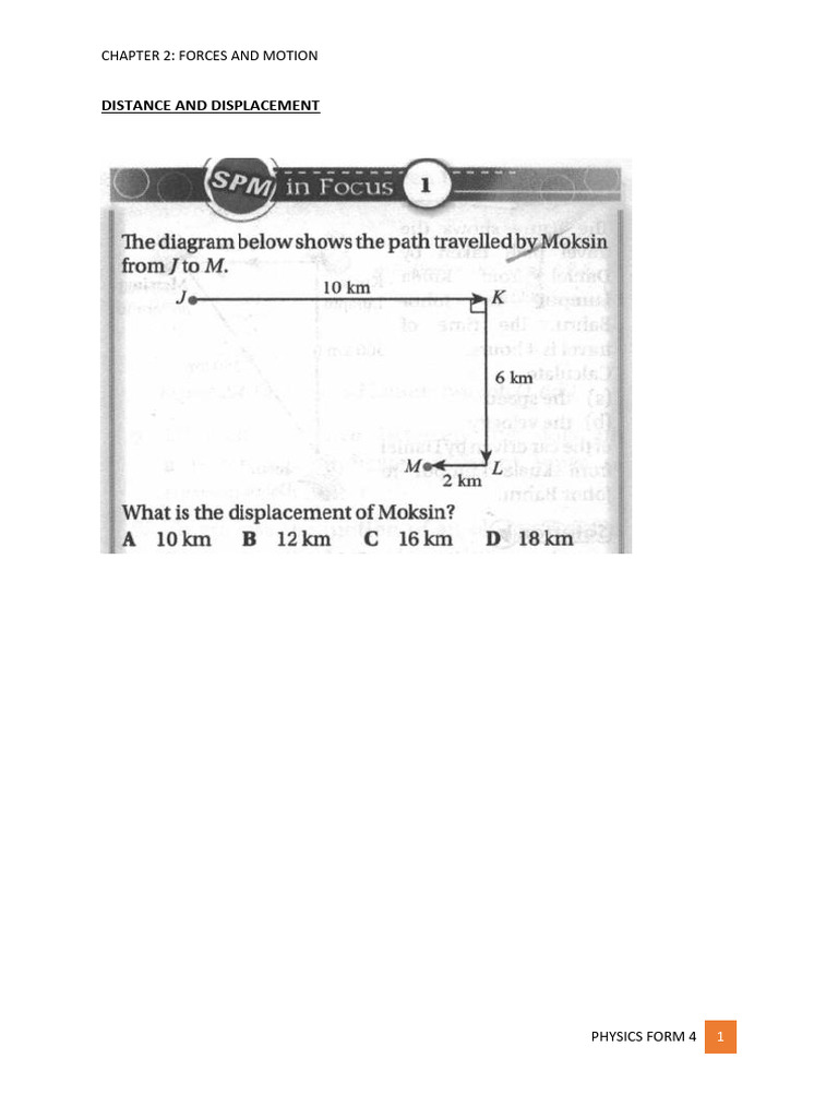 f4 Physics c2 - Speed and Velocity Biru Bi | PDF