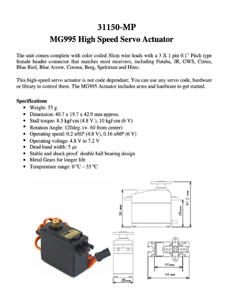 MG995 PDF, MG995 Description, MG995 Datasheet, MG995 View ...