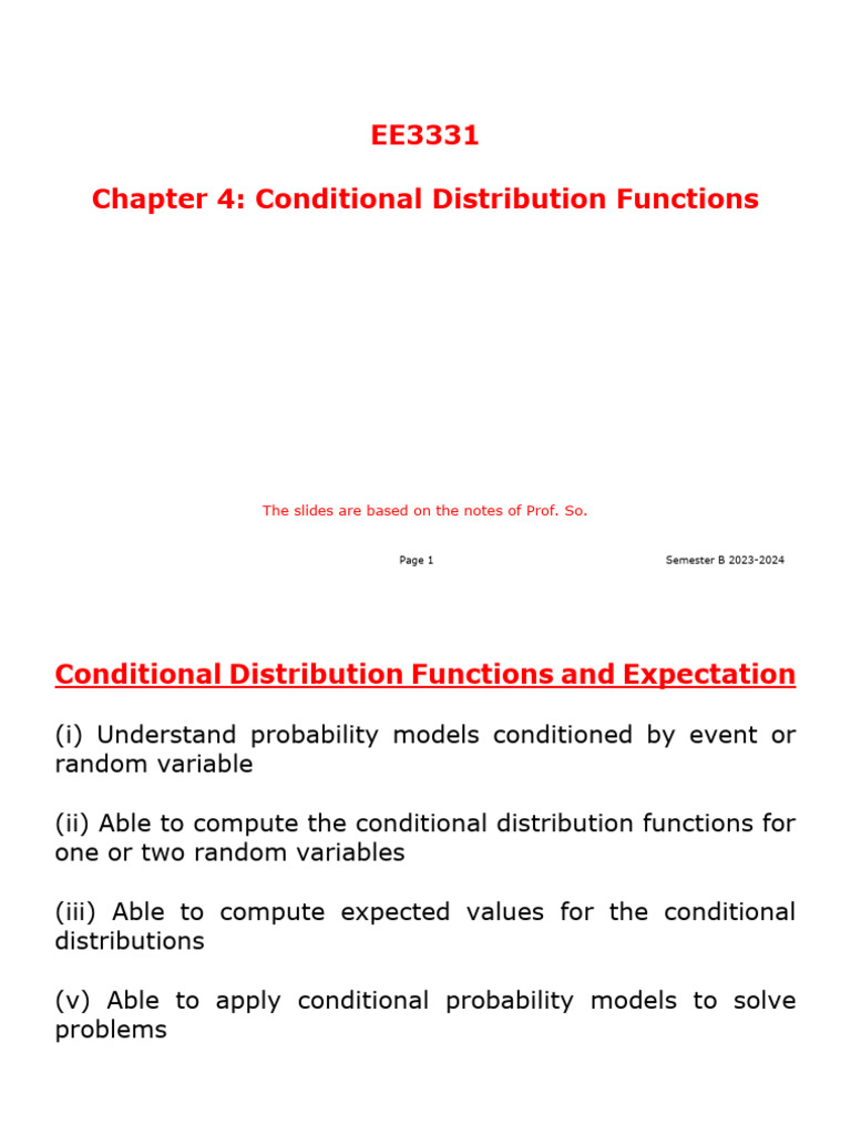 Ch4 | PDF | Probability Distribution | Probability Density Function