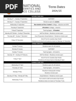 Carmel College Term Dates 2025-2026 | PDF