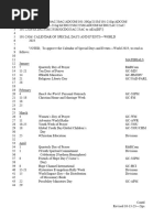 2025 GC Calendar of Events | PDF | Seventh Day Adventist Church ...