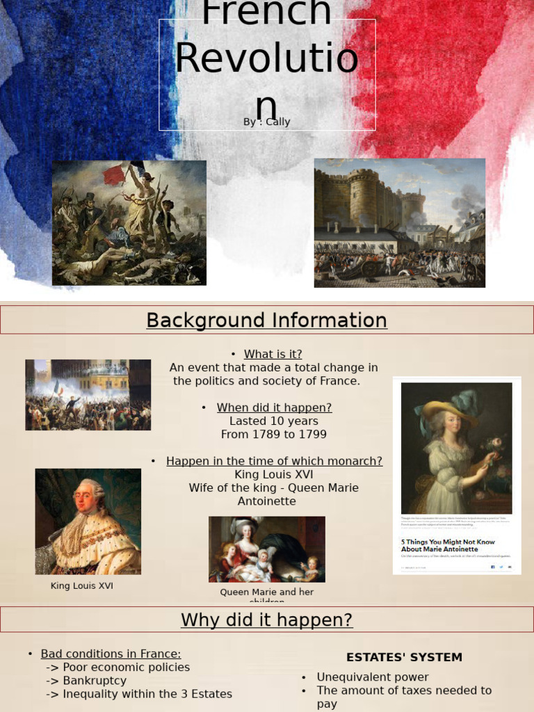 The French Revolution presentation | PDF | French Revolution | Early ...