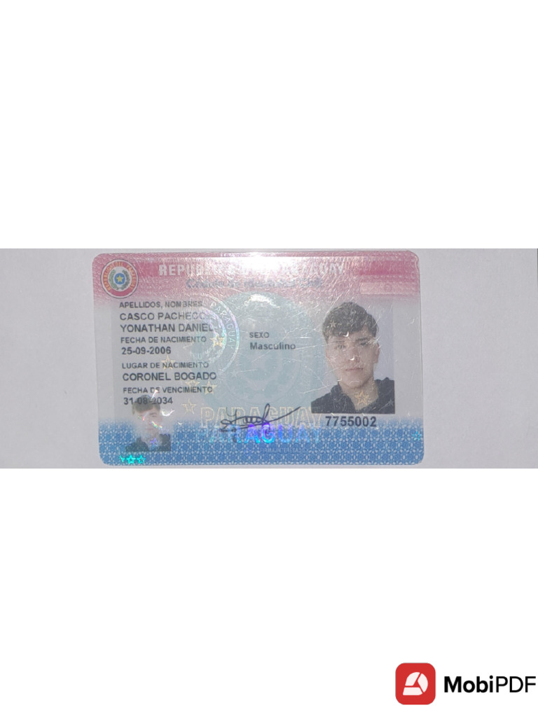 0.Cédula de Identidad | PDF