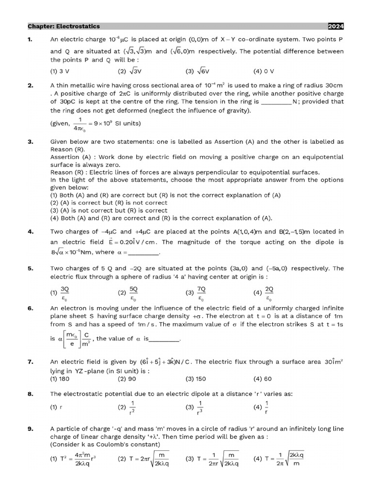Jee Main 2024 Pyqs | PDF