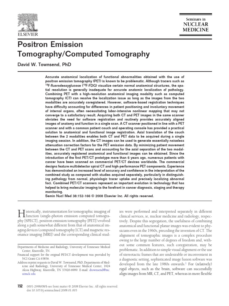Positron_Emission_Tomography_Computed_To | PDF | Positron Emission Tomography | Ct Scan