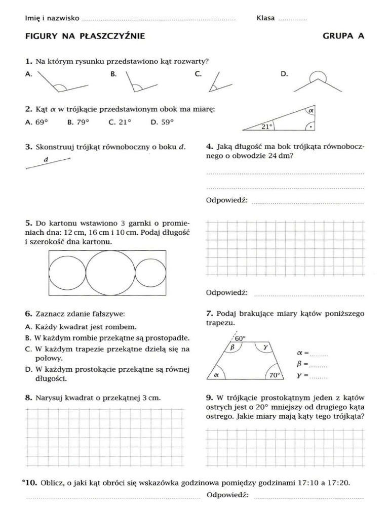 6 KL Figury Na Płaszczyźnie SPR | PDF