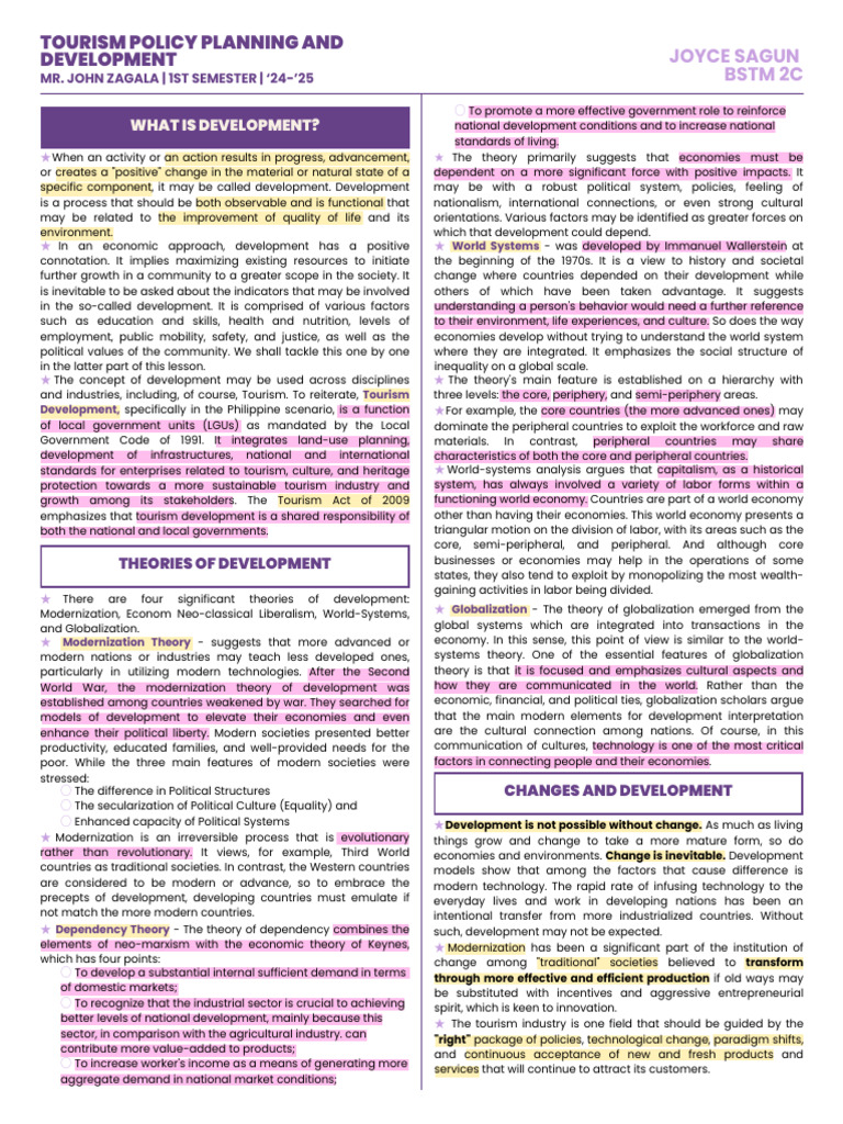 Tpd Lesson 3 | PDF | World Systems Theory | Modernization Theory