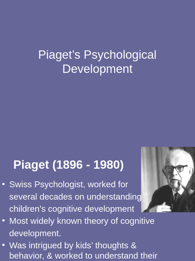 Lesson Piaget Cognitive Development Stages | PDF | Constructivism ...