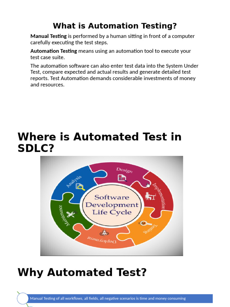 01 - 01 - Automation Testing | PDF | Selenium (Software) | Software Testing