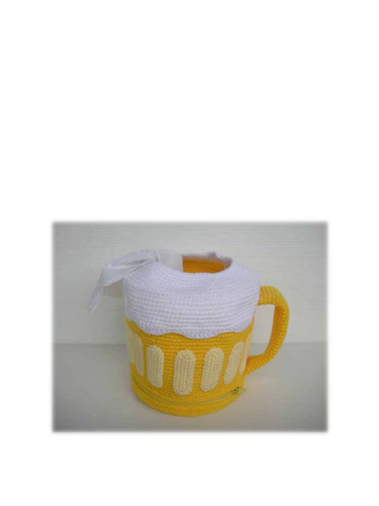 Beer Mug Tissue Holder | PDF | Crochet | Yarn